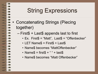 Qbasic notes | PPT