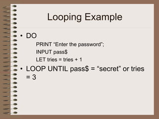 Qbasic notes | PPT