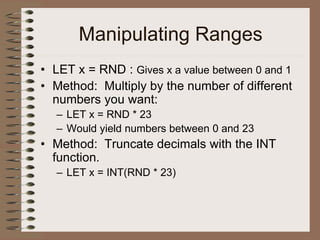 Qbasic notes | PPT