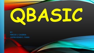 Qbasic program | PPTX
