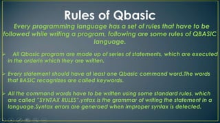 Qbasic program | PPTX