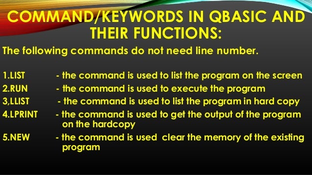 Qbasic Program