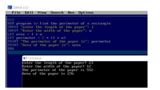 QBASIC Programming for the beginners to larn the basic ideas of QB ...