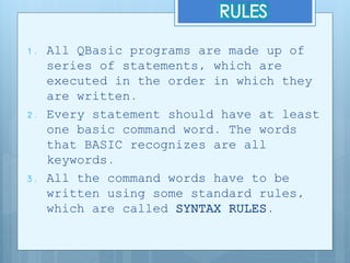 Qbasic Tutorial | PPTX