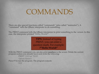Qbasic tutorial | PPTX