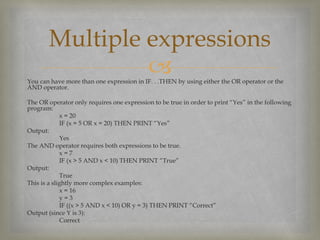 Qbasic tutorial | PPTX