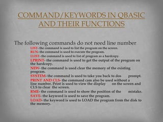 Qbasic tutorial | PPTX