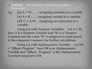 Qbasic tutorial | PPTX | Programming Languages | Computing