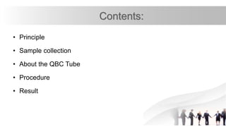 QBC & ELISA Test | PPTX
