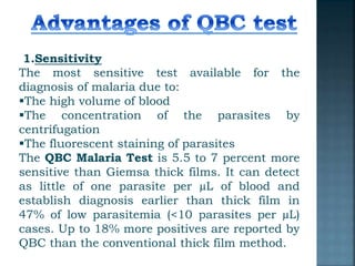 Qbc test | PPTX | Infectious Diseases | Diseases and Conditions