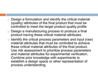 Quality by design | PPTX