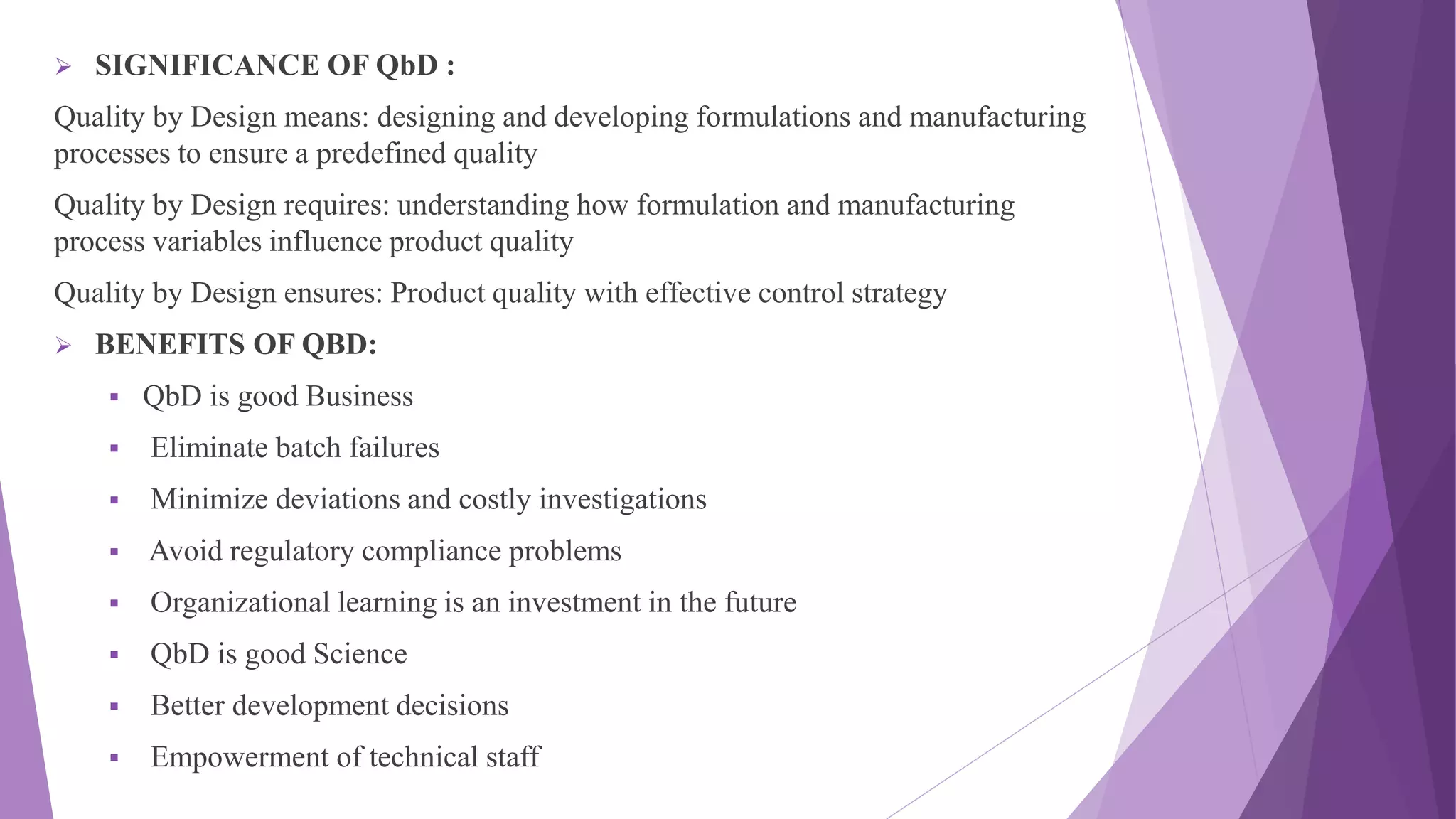 Quality by design | PPTX