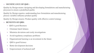 Quality by design | PPTX