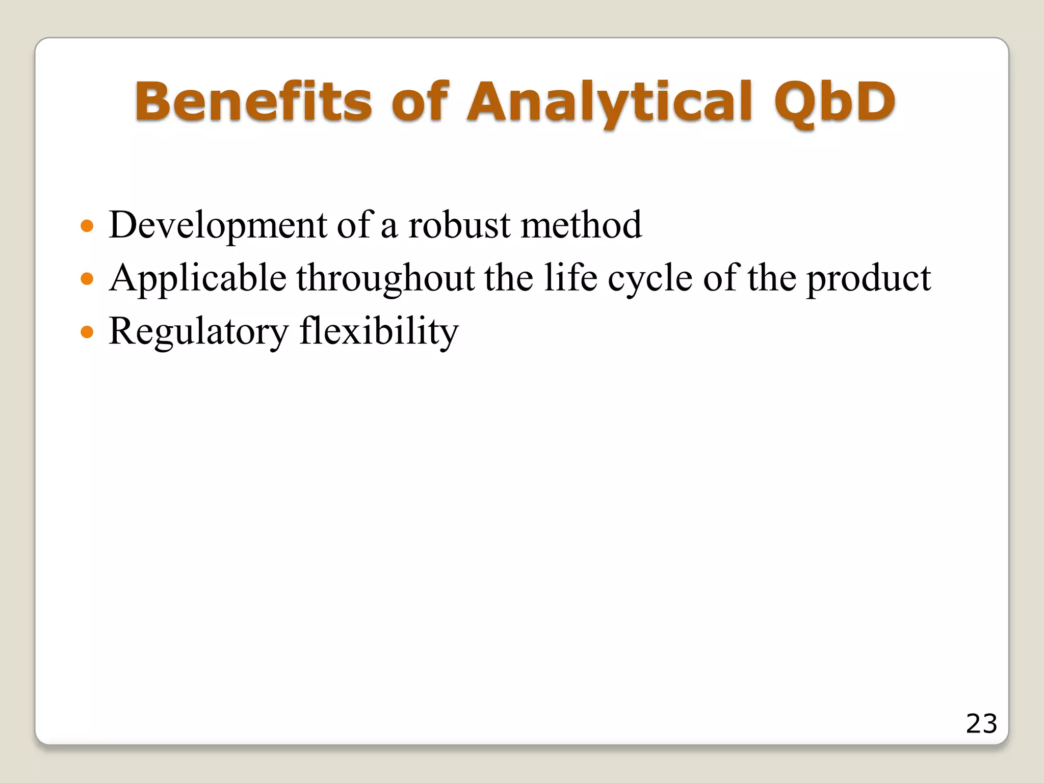 Pharmaceutical Quality by Design (QbD) | PDF