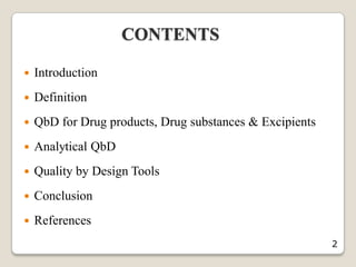 Pharmaceutical Quality by Design (QbD) | PDF