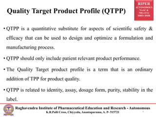 QbD in Pharmaceutical development | PPTX