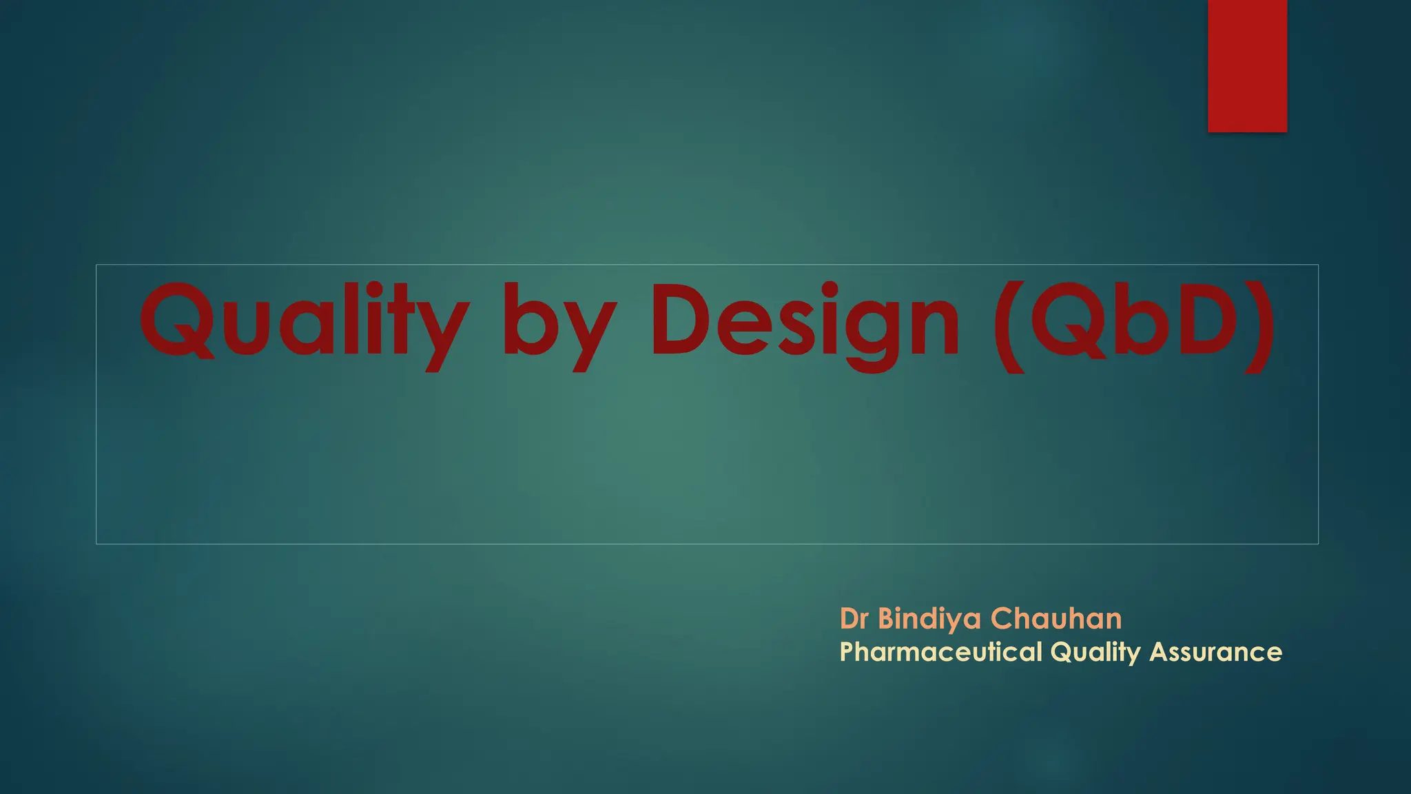 Quality by design (QbD): Definition, overview, elements of QbD program ...