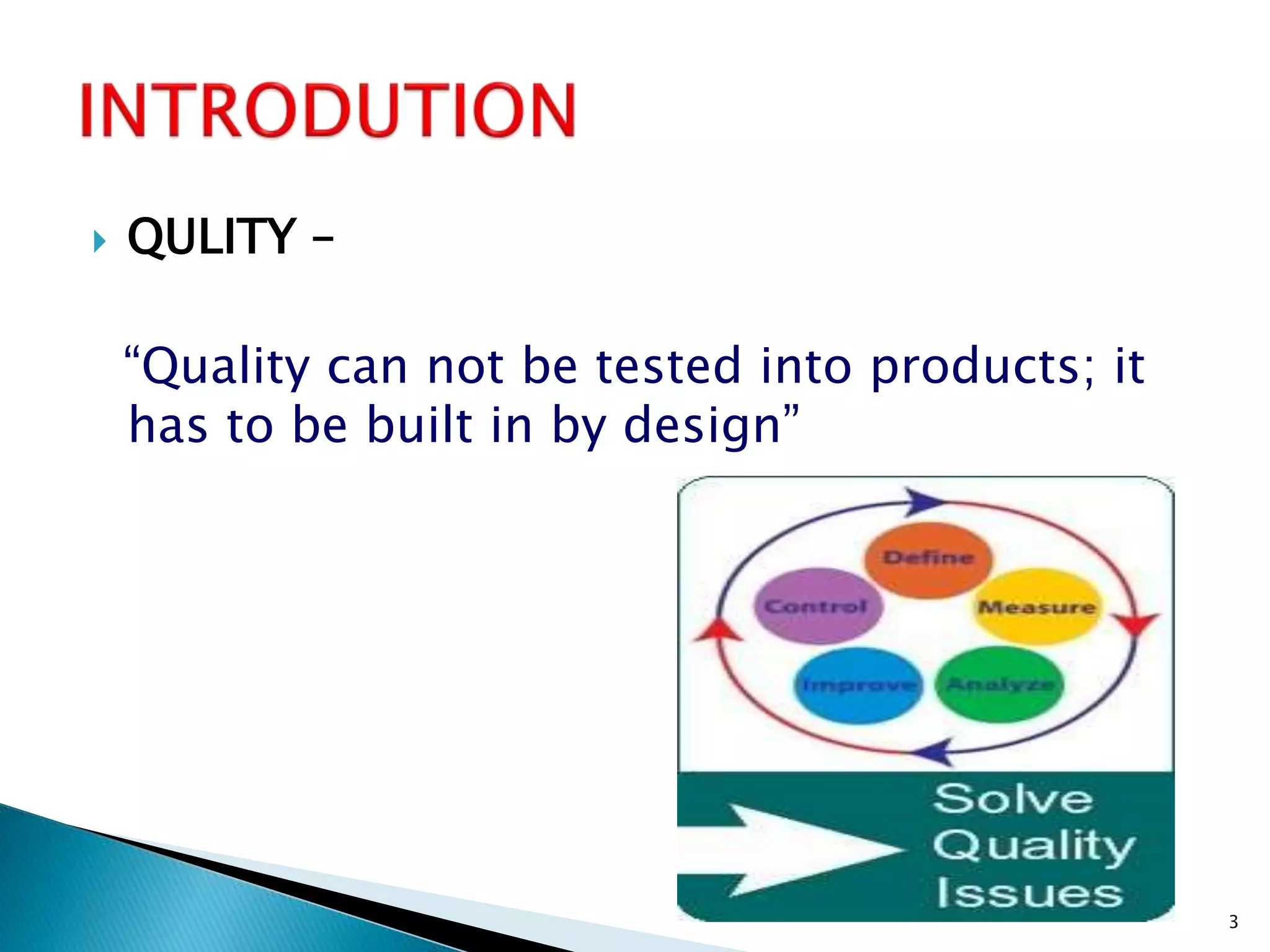 INTRODUCTION TO QUALITY BY DESIGN (QBD) | PPTX
