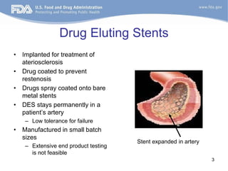 QbD for "Drug Eluting Stents (DES)" by Dr. K.McDemott & S.Chatterjee | PPT