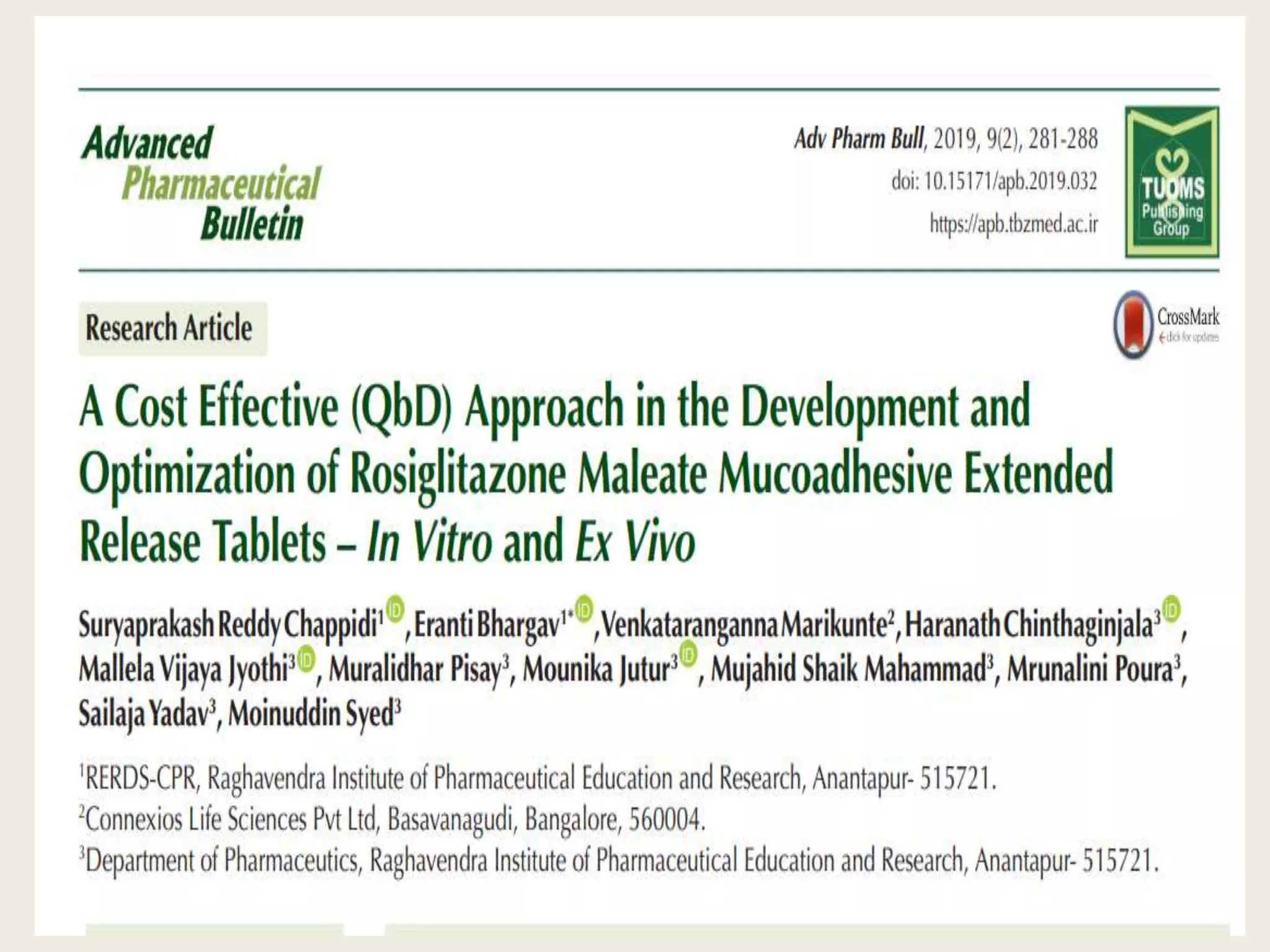 QbD enabled development of mucoadhesive formulation.pptx