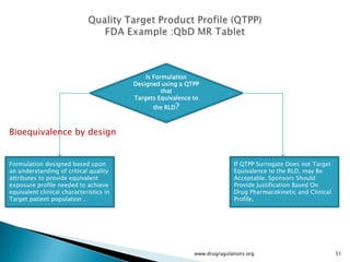Quality by Design : Quality Target Product Profile & Critical Quality ...