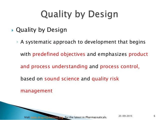 Quality by Design