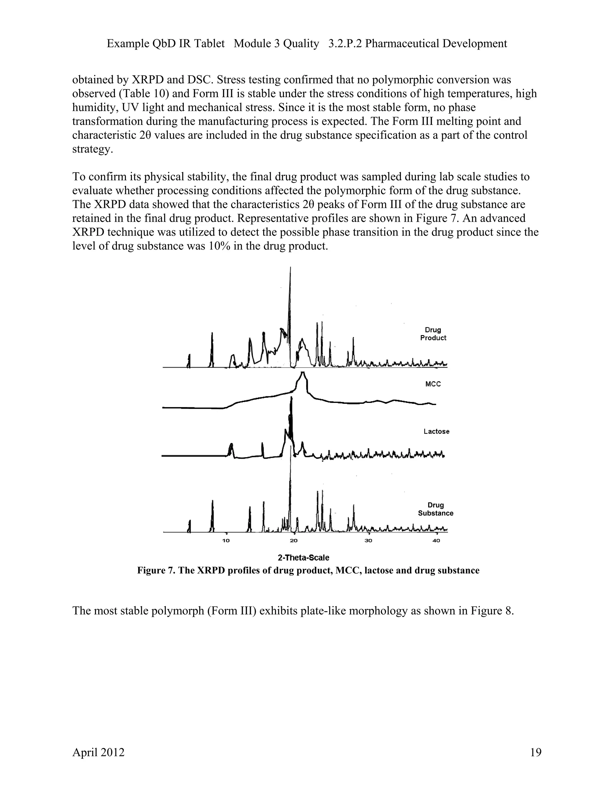 QbD IR Tablets - FDA Example | PDF