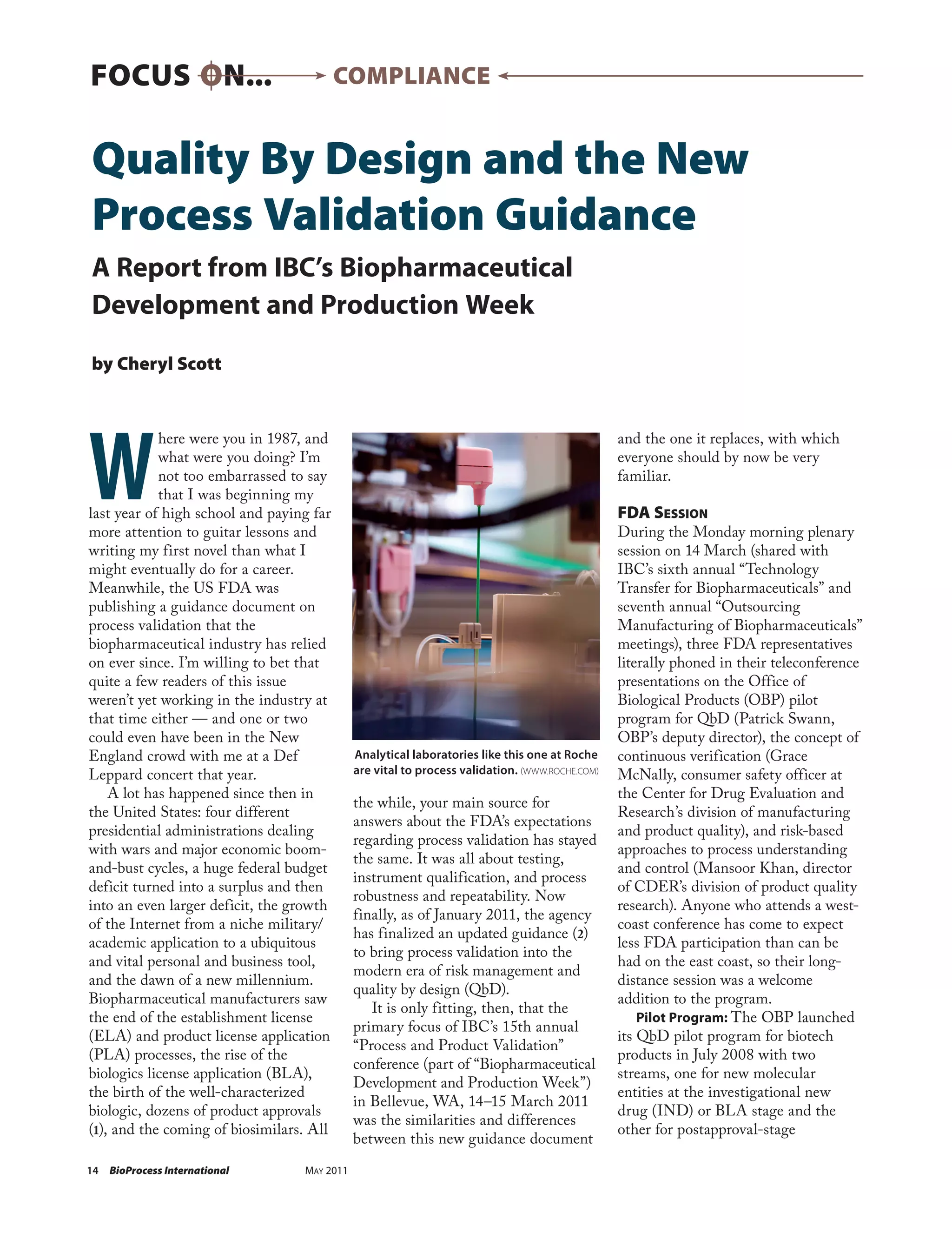Qb D And New Process Validation Guidance Pdf