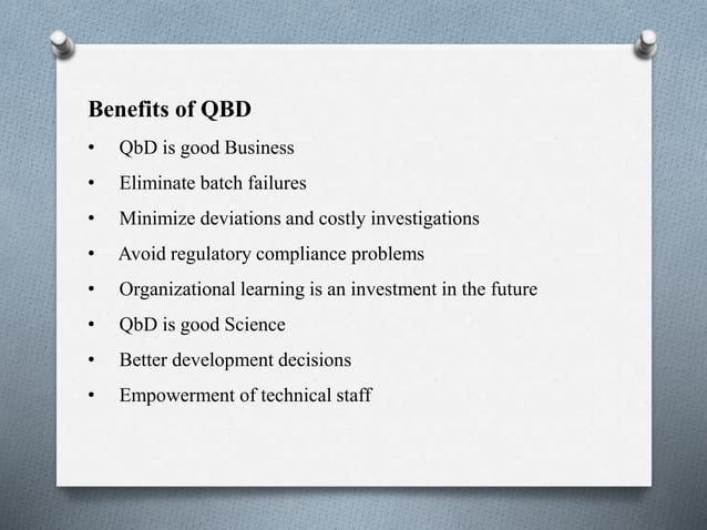 QbD ppt.pptx | Pharmaceutical Industry | Industries