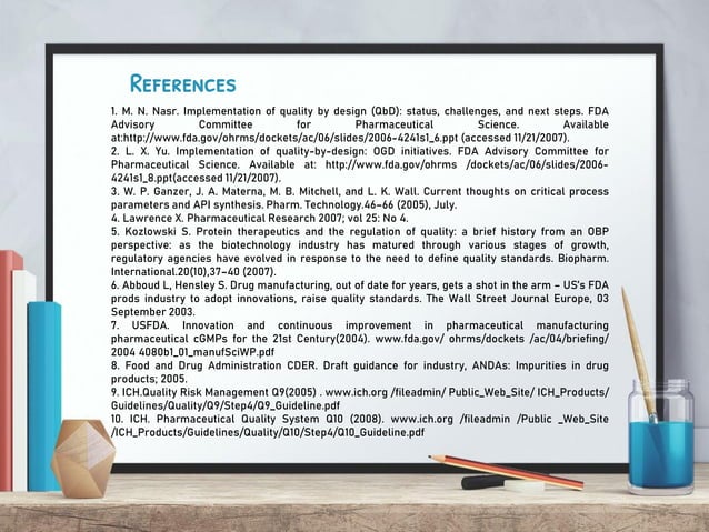 Pharmaceutical Quality by Design (QBD) | PPT