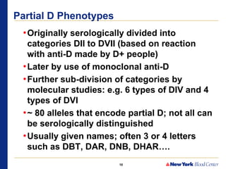 Session 1 - Clinical Significance of RhD | PDF