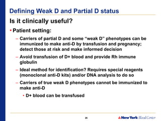 Session 1 - Clinical Significance of RhD | PDF