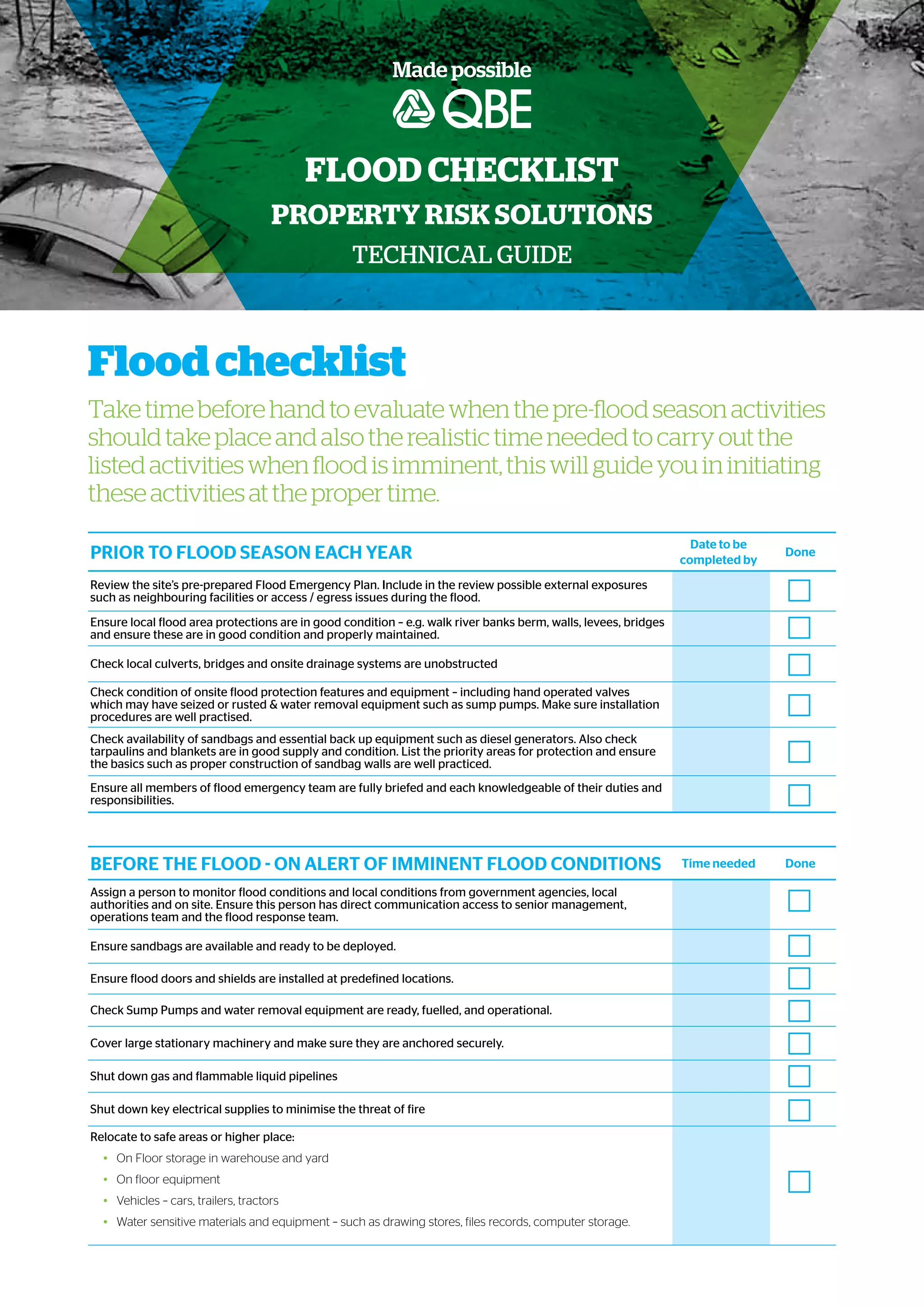 Qbe flood advice | PDF