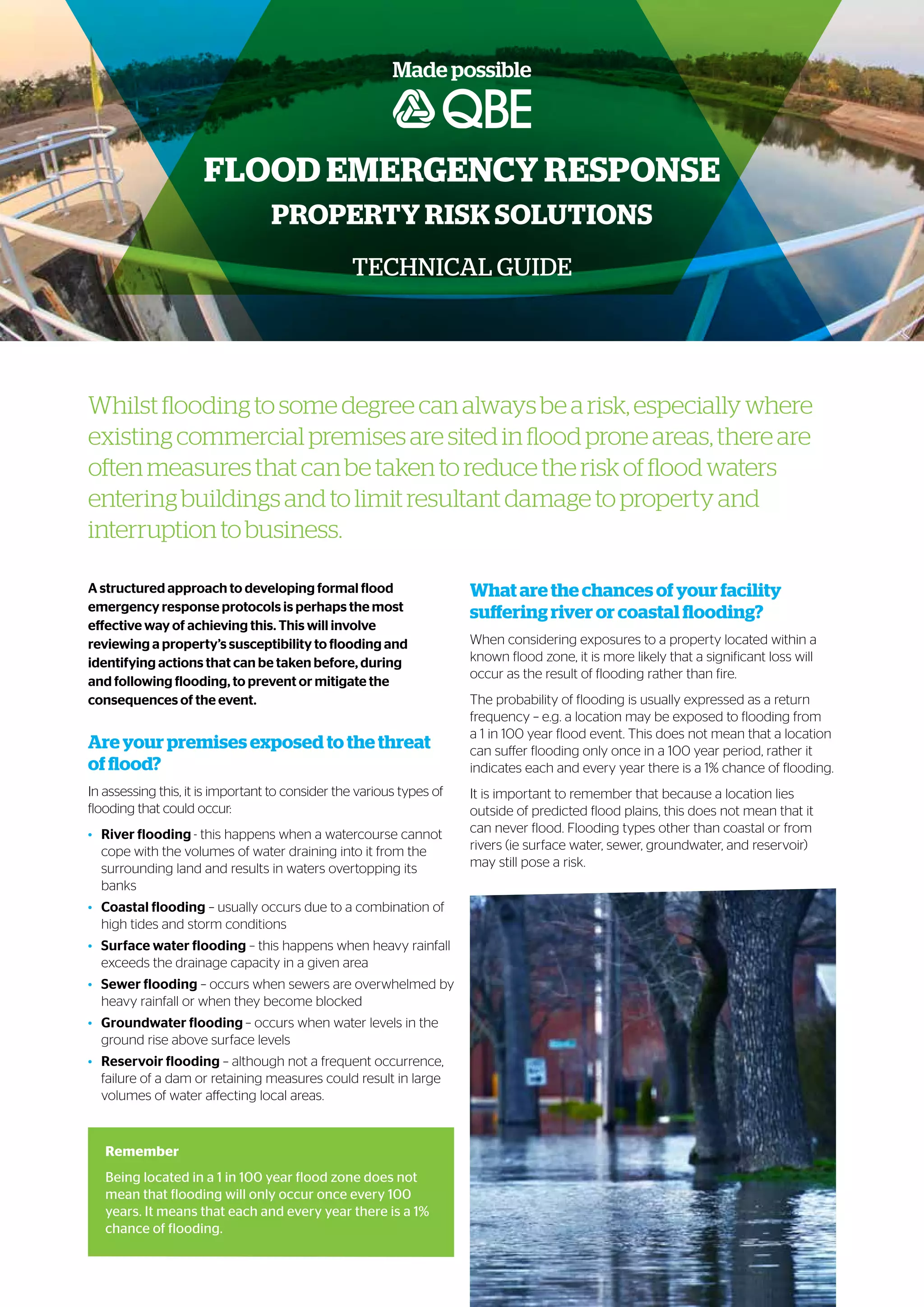 Qbe flood advice | PDF