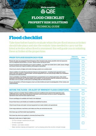 Qbe flood advice | PDF