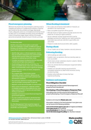 Qbe flood advice | PDF