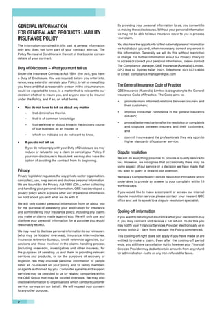 QBE Liability PDS | PDF | Motor Insurance | Insurance