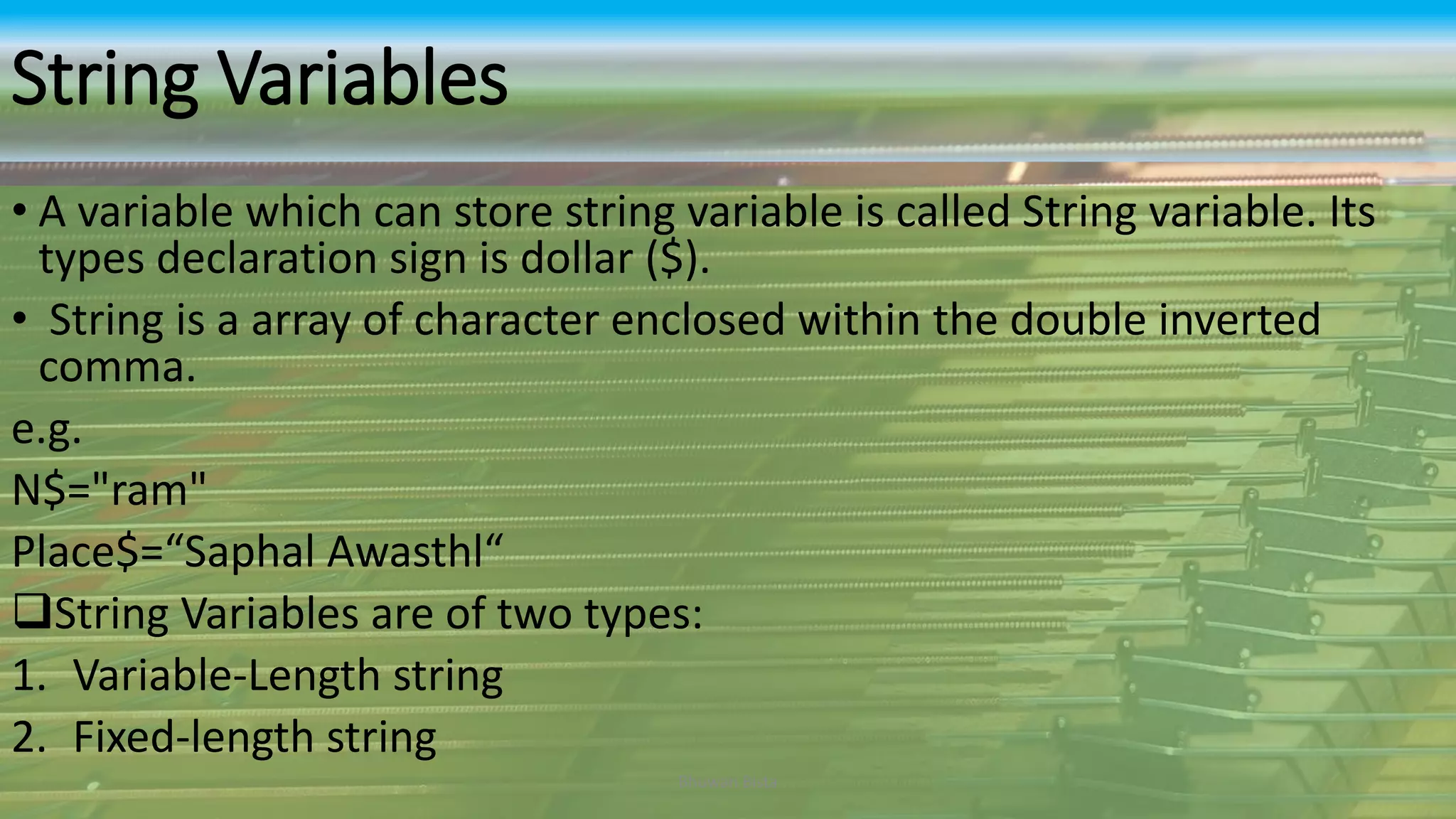 Qbesic programming class 9 | PPTX