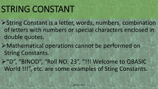 Qbesic programming class 9 | PPTX