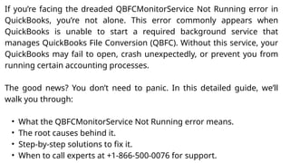 QBFCMonitorService Not Running Error.pptx