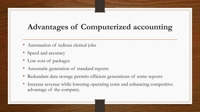 Salient Features of Computerized Accounting | PPT
