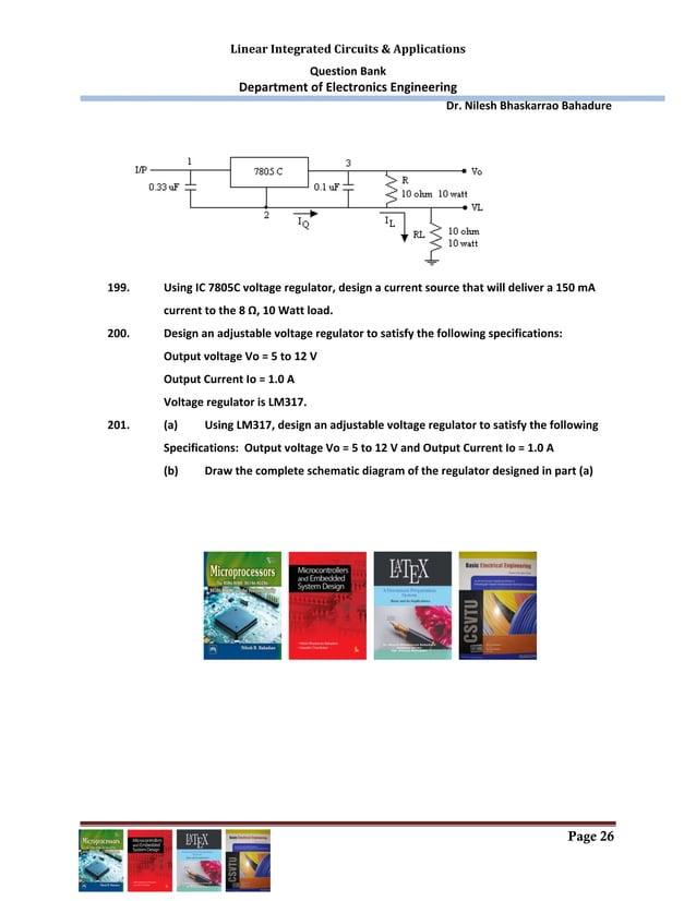 Question Bank linear integrated circuits and applications | PDF