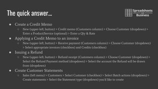 Qbo credit memos | PPT