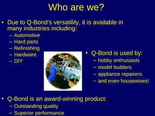 Q Bond Corporate Profile | PPT