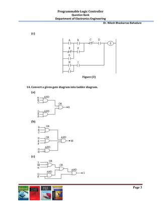 Question Bank Programmable Logic Controller | PDF