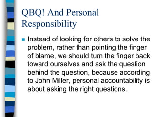Qbq the question behind the question | PPT
