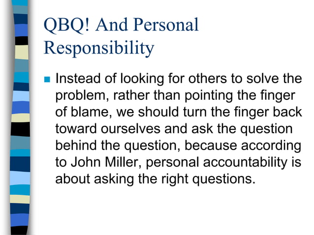 Qbq the question behind the question | PPT | Educational Assessment ...