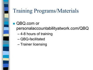 Qbq the question behind the question | PPT