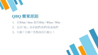 QBQ! 問題背後的問題 QBQ! The Question Behind The Question | PDF