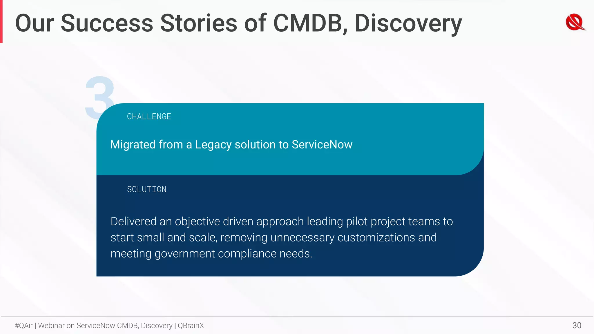 QBrainX - Webinar on ServiceNow CMDB Discovery | PDF